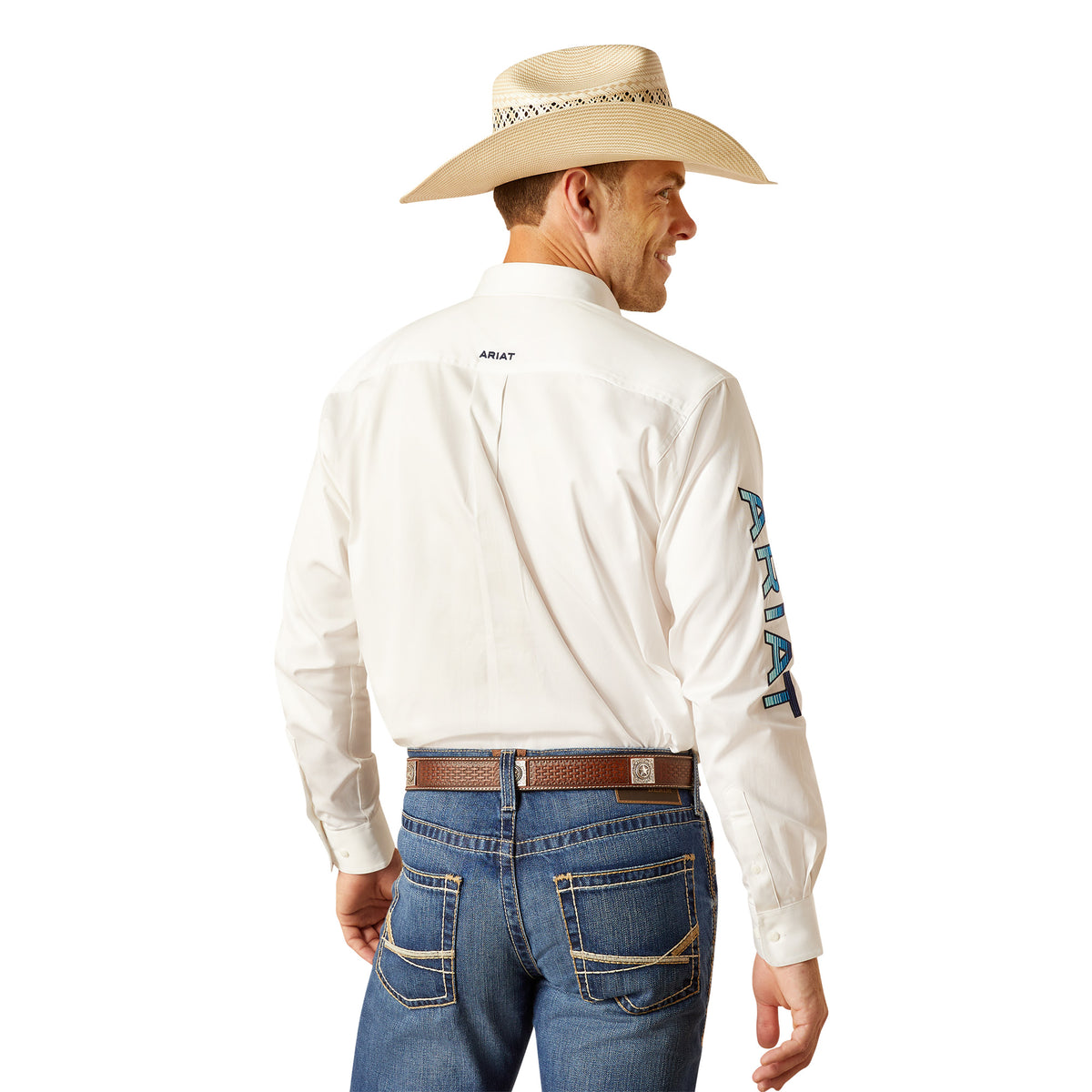 Camisa Ariat Team Logo Twill Blanco Corte Clásico – Ariat Mexico